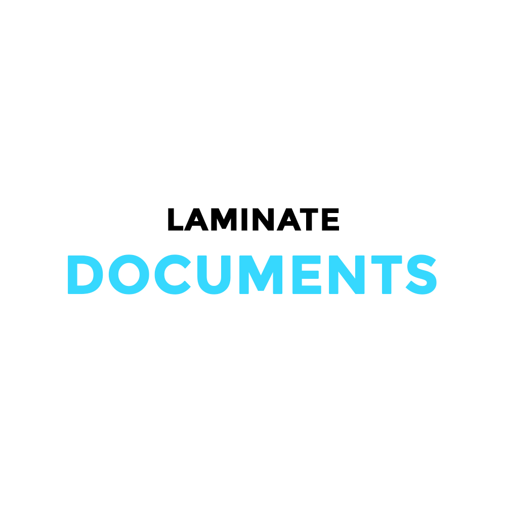 Laminate Documents Starting At $1.64 - Peterborough Print