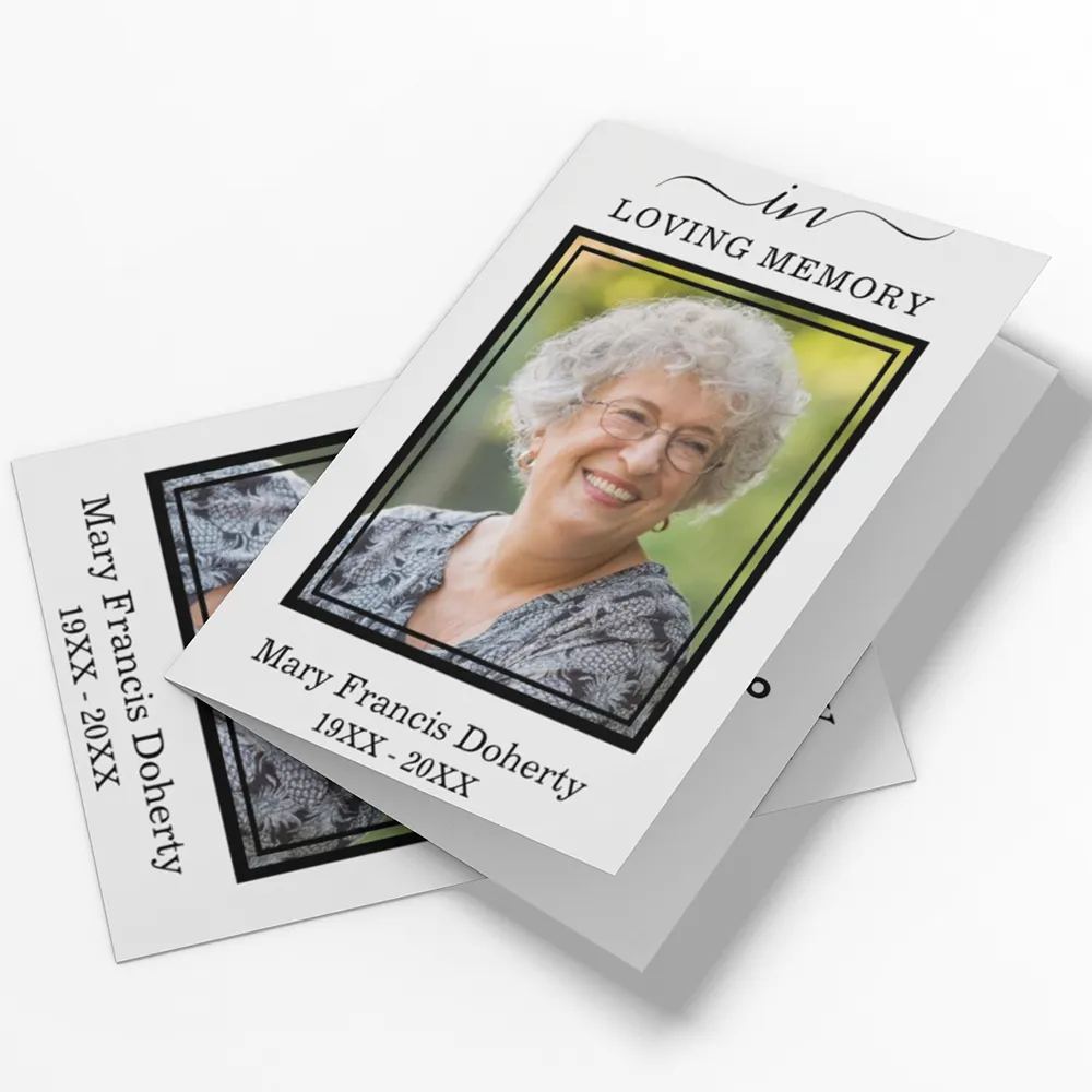 Buy Custom Memorial Cards From $64.99 - Peterborough Print