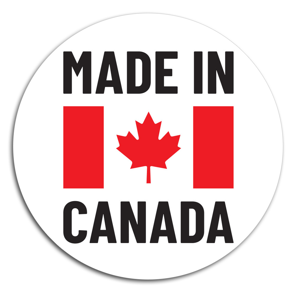 Buy Made In Canada Circle Stickers (Version 2) As Low As $9.99 For 48!