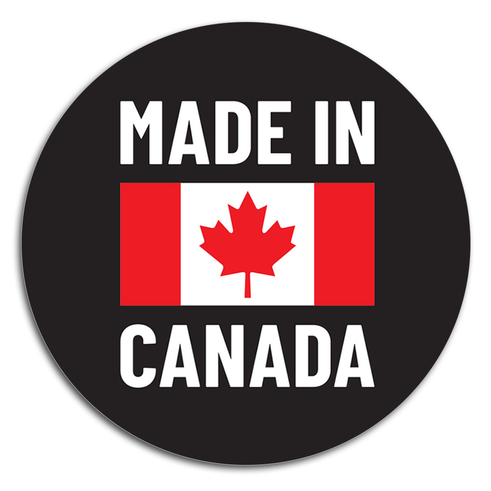 Buy Made In Canada Circle Stickers (Version 3) As Low As $9.99!