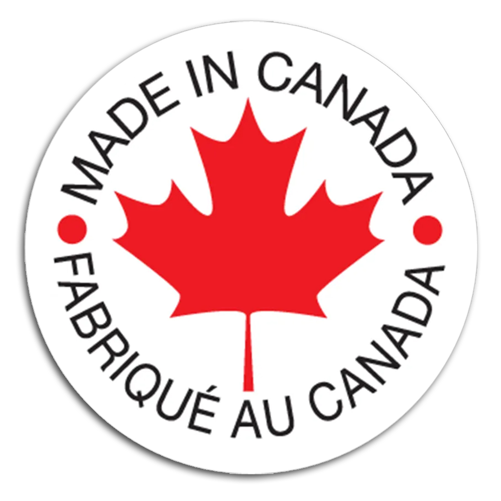 Buy Made In Canada Circle Stickers (Version 1) As Low As $9.99!