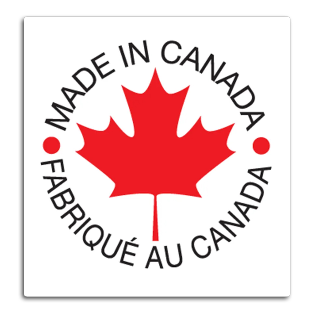 Buy Made In Canada Square Stickers (Version 1) As Low As $9.99!