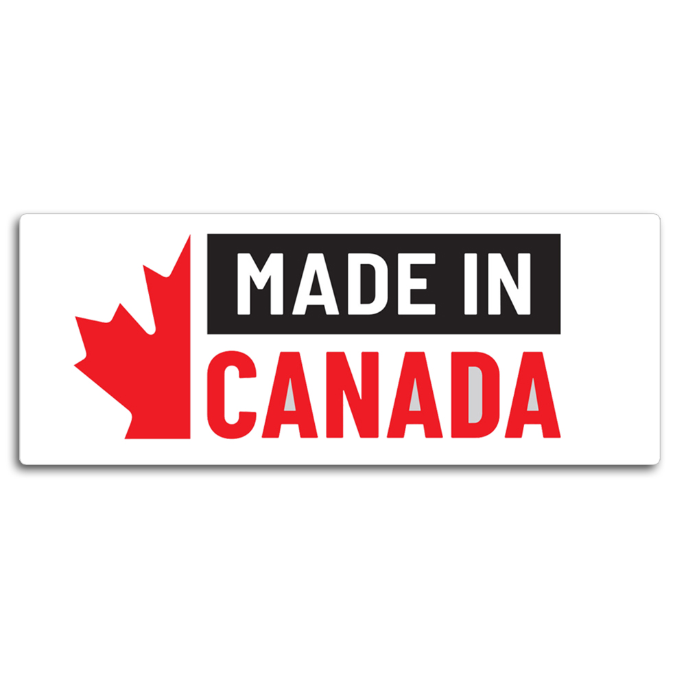 Buy Made In Canada Custom Cut Stickers (Version 8) As Low As $9.99!