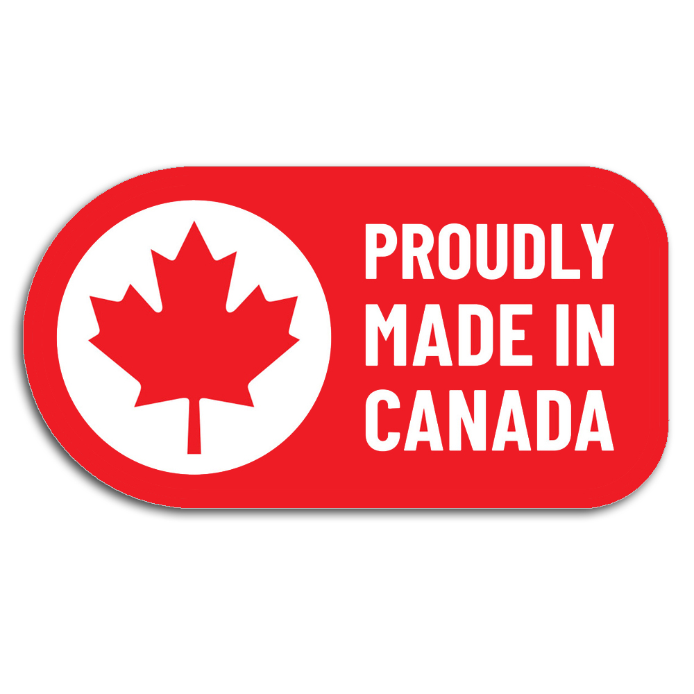 Buy Proudly Made In Canada Custom Cut Stickers As Low As $9.99!