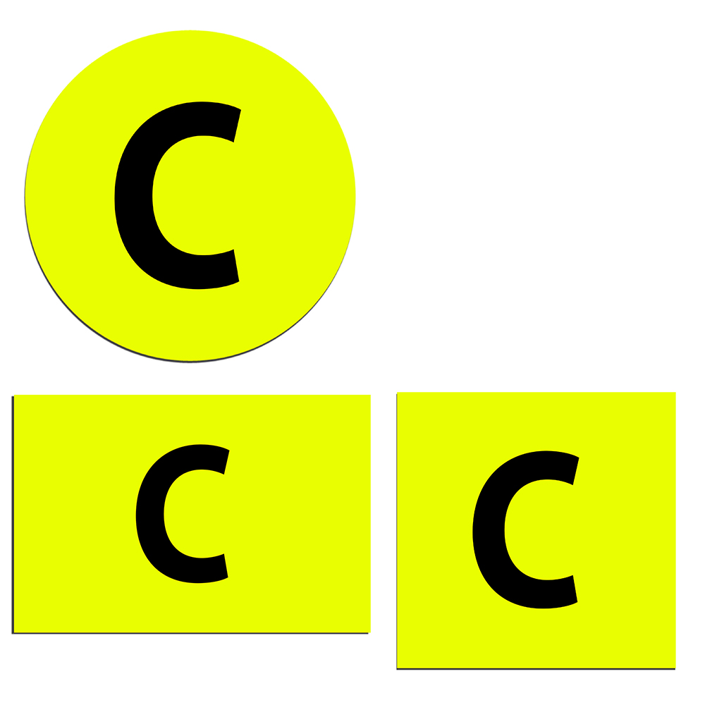 Buy Letter C Labels As Low As $9.99 At Peterborough Print