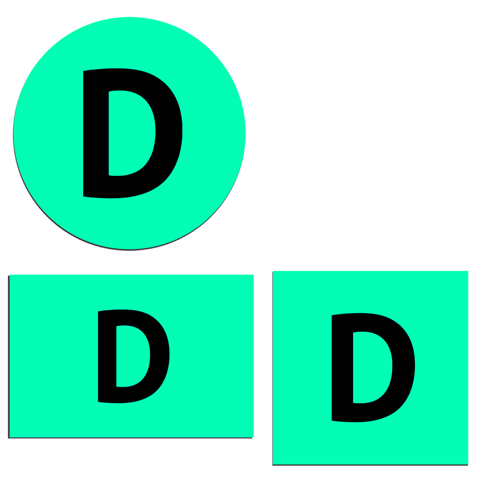 Buy Letter D Labels As Low As $9.99 At Peterborough Print