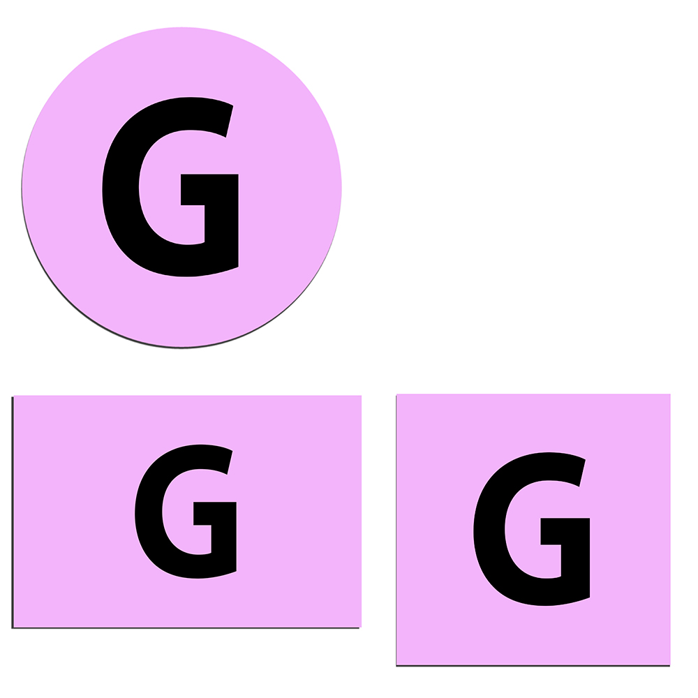 Buy Letter G Labels As Low As $9.99 At Peterborough Print