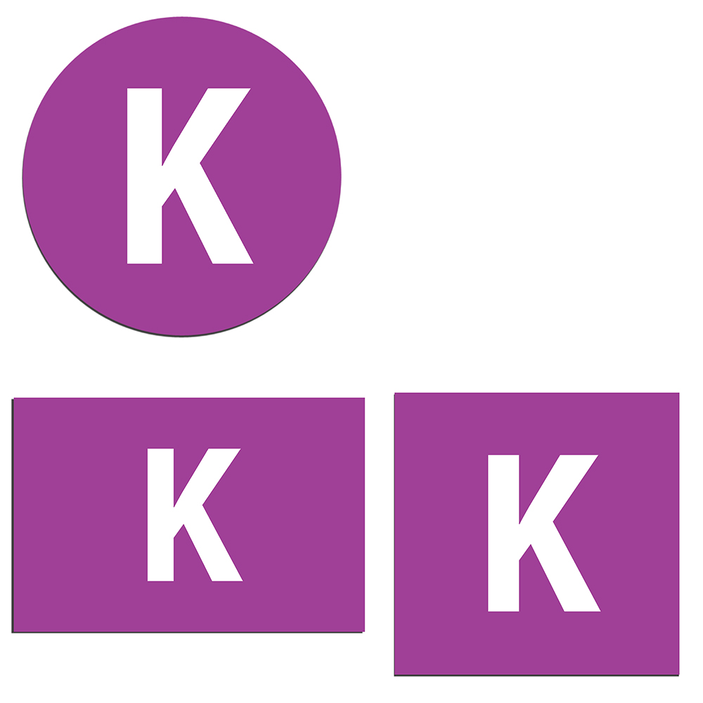 Buy Letter K Labels As Low As $9.99 At Peterborough Print