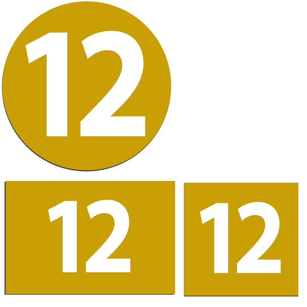 Buy Number 12 Labels As Low As $9.99 At Peterborough Print