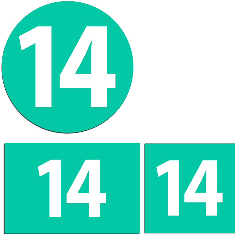 Buy Number 14 Labels As Low As $9.99 At Peterborough Print