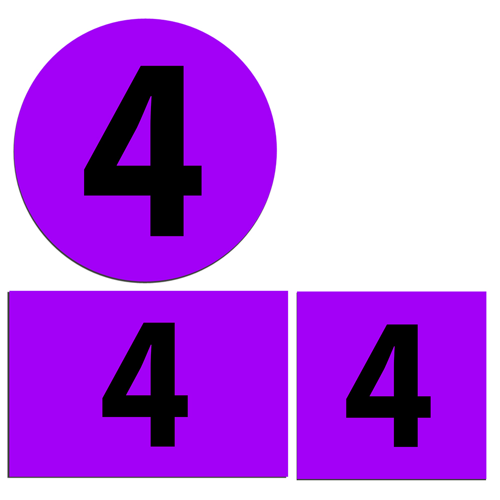 Buy Number 4 Labels As Low As $9.99 At Peterborough Print