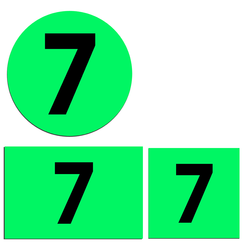 Buy Number 7 Labels As Low As $9.99 At Peterborough Print