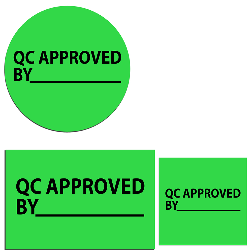 Buy QC Approved By Labels As Low As $9.99 At Peterborough Print