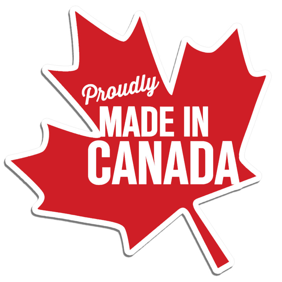 Buy Proudly Made in Canada Custom Leaf Stickers As Low As $9.99!