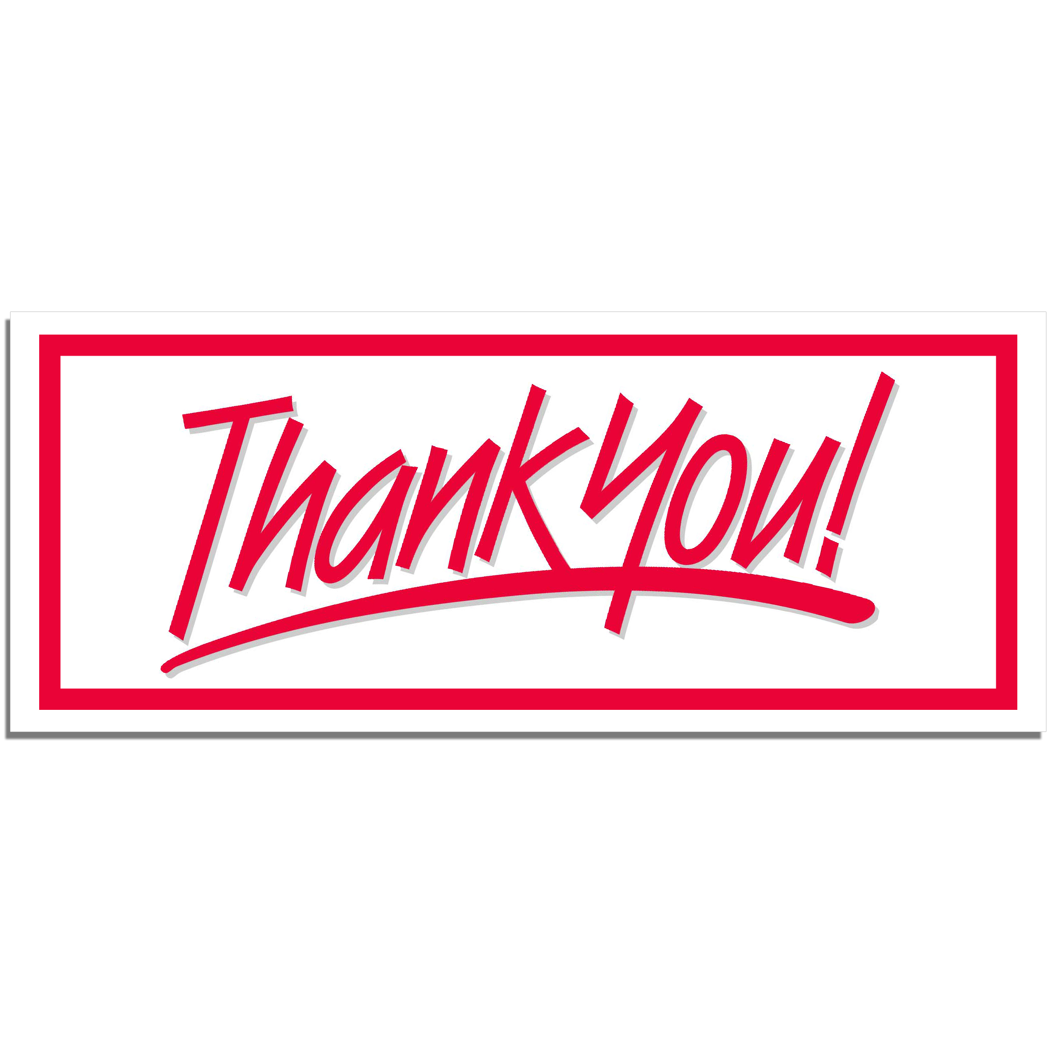 Buy Thank You Rectangle Stickers As Low As $9.99!