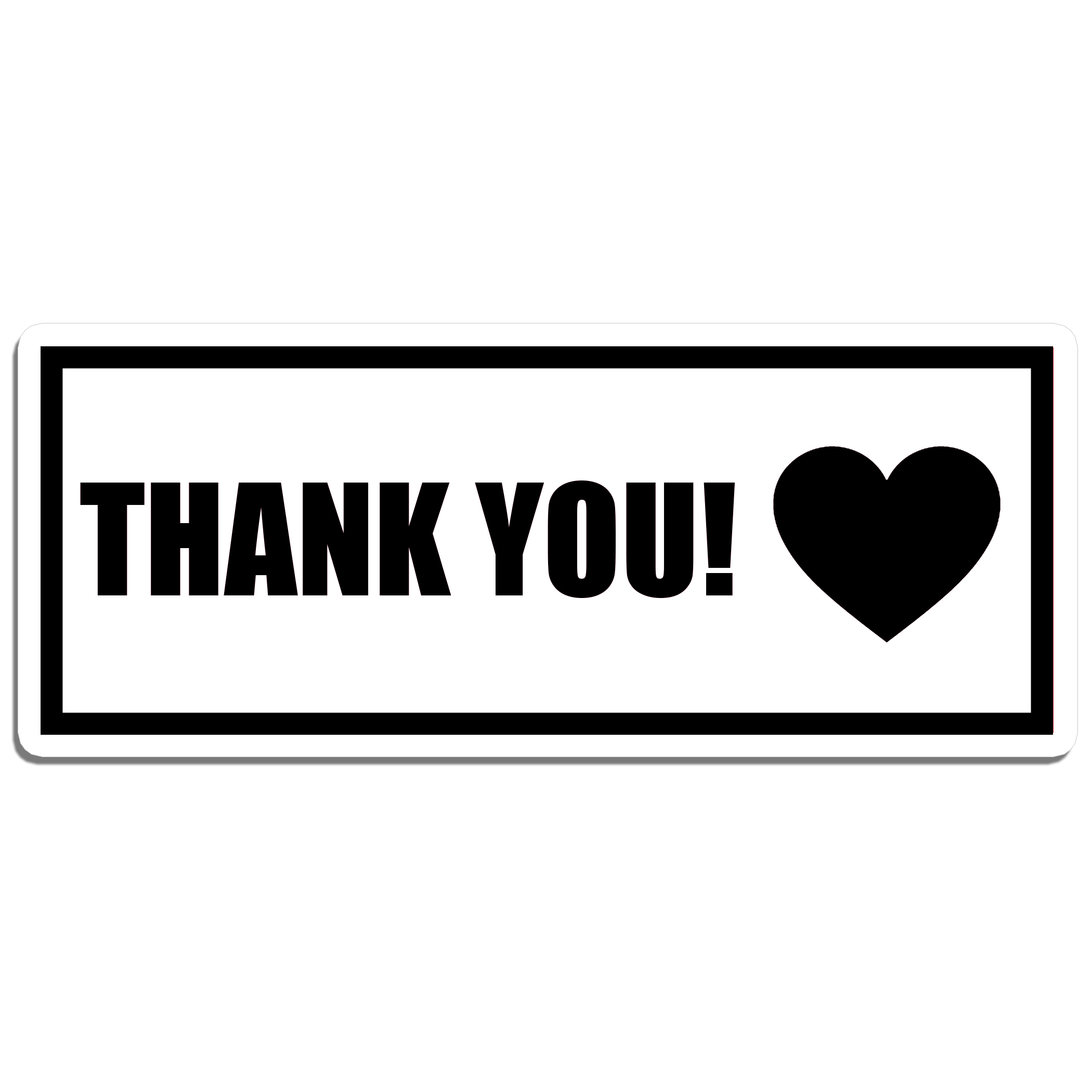 Buy Thank You Rectangle Stickers (Version 9) As Low As $9.99!