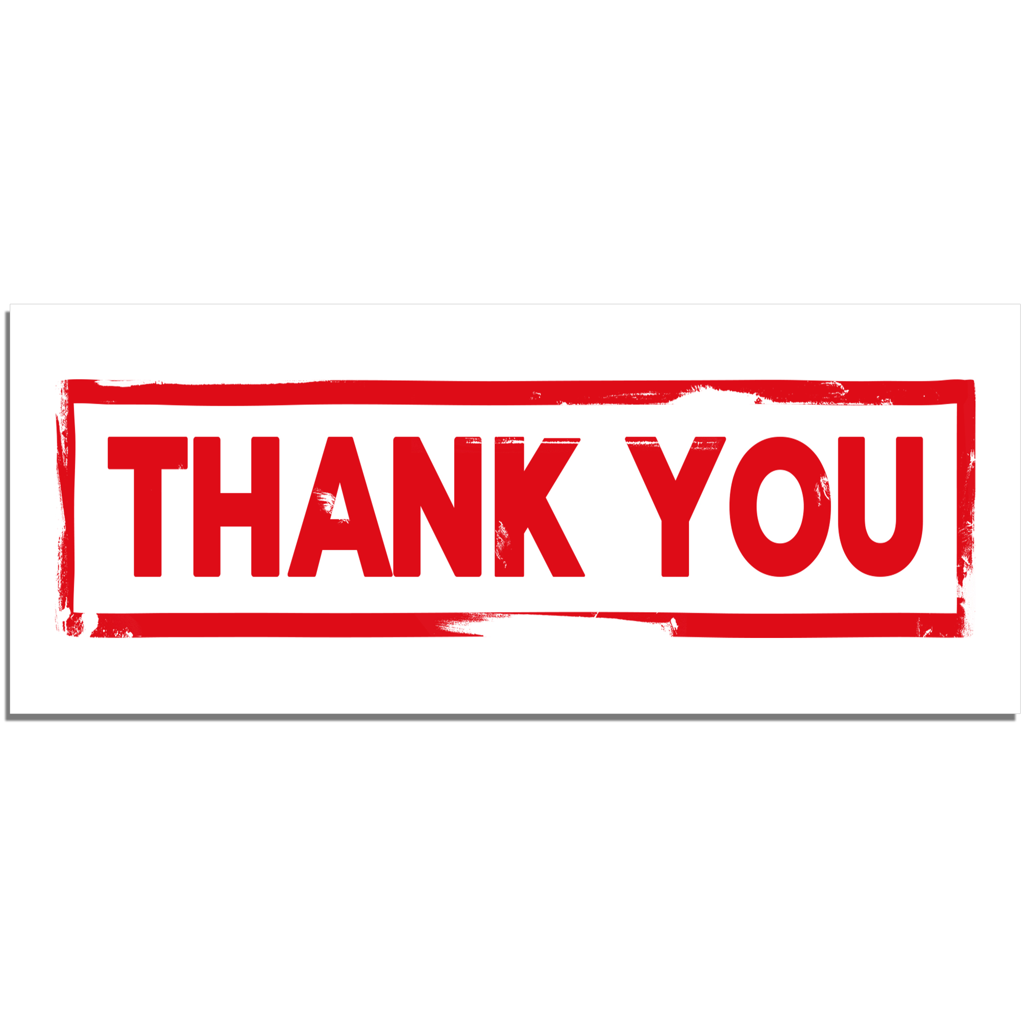 Buy Thank You Rectangle Stickers (Version 2) As Low As $9.99!