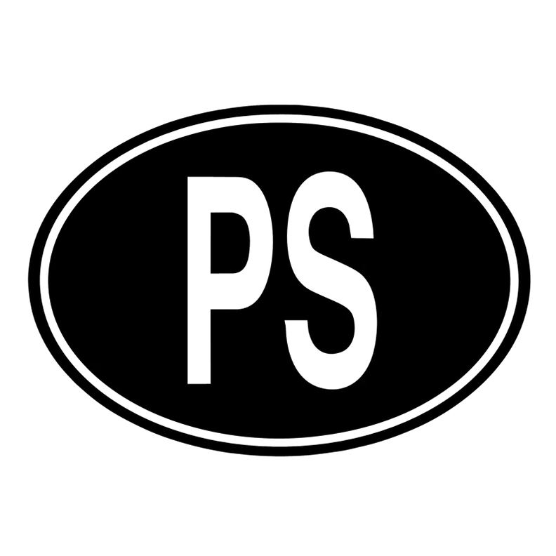 Buy PS Palestine Country Code Decals As Low As $12.99!