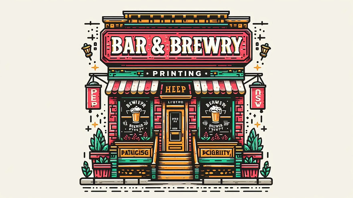 Custom Bar & Brewery Printing Services – Menus, Stickers, Mugs & More!