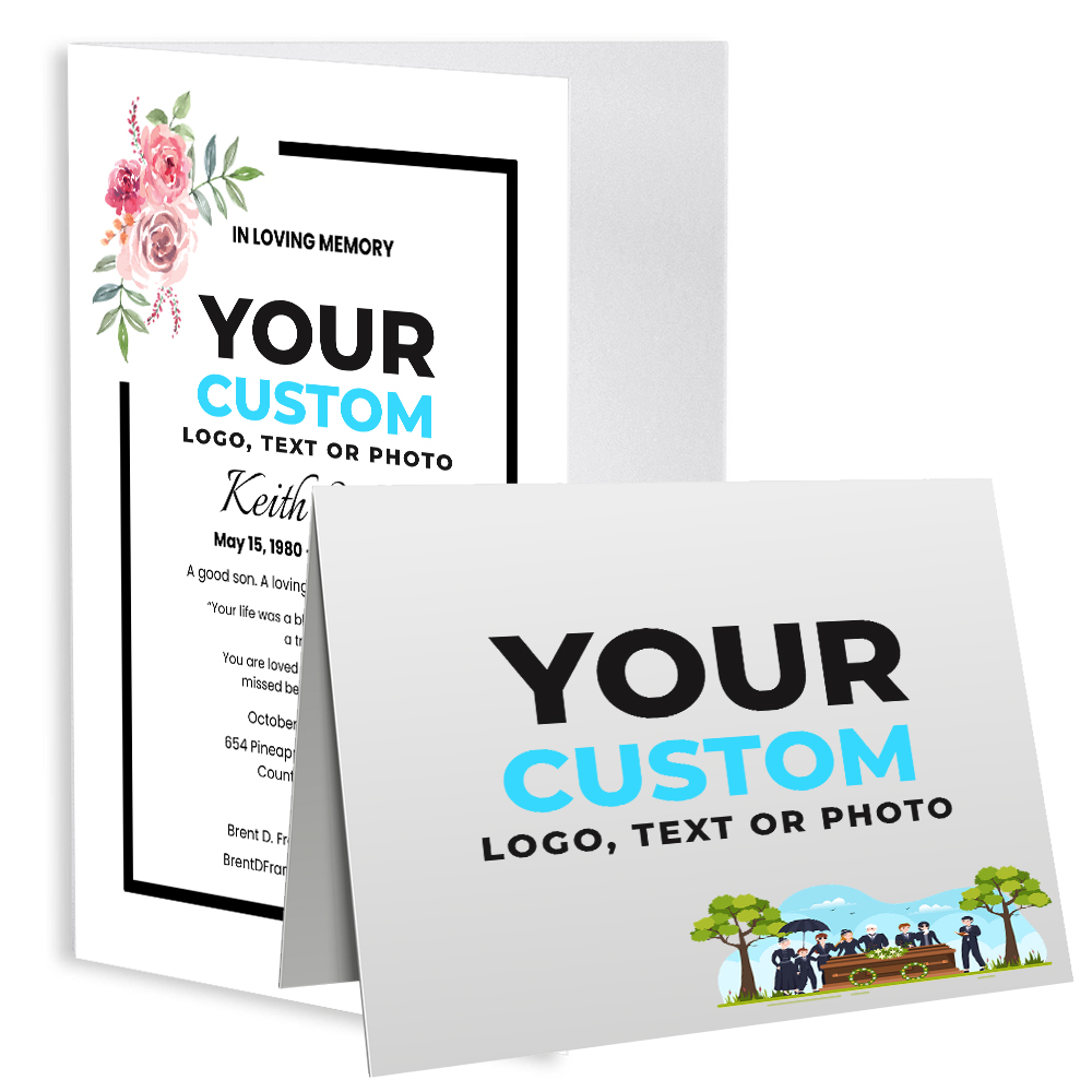 Buy Custom Order Of Service Cards as low as $1.80 - Peterborough Print